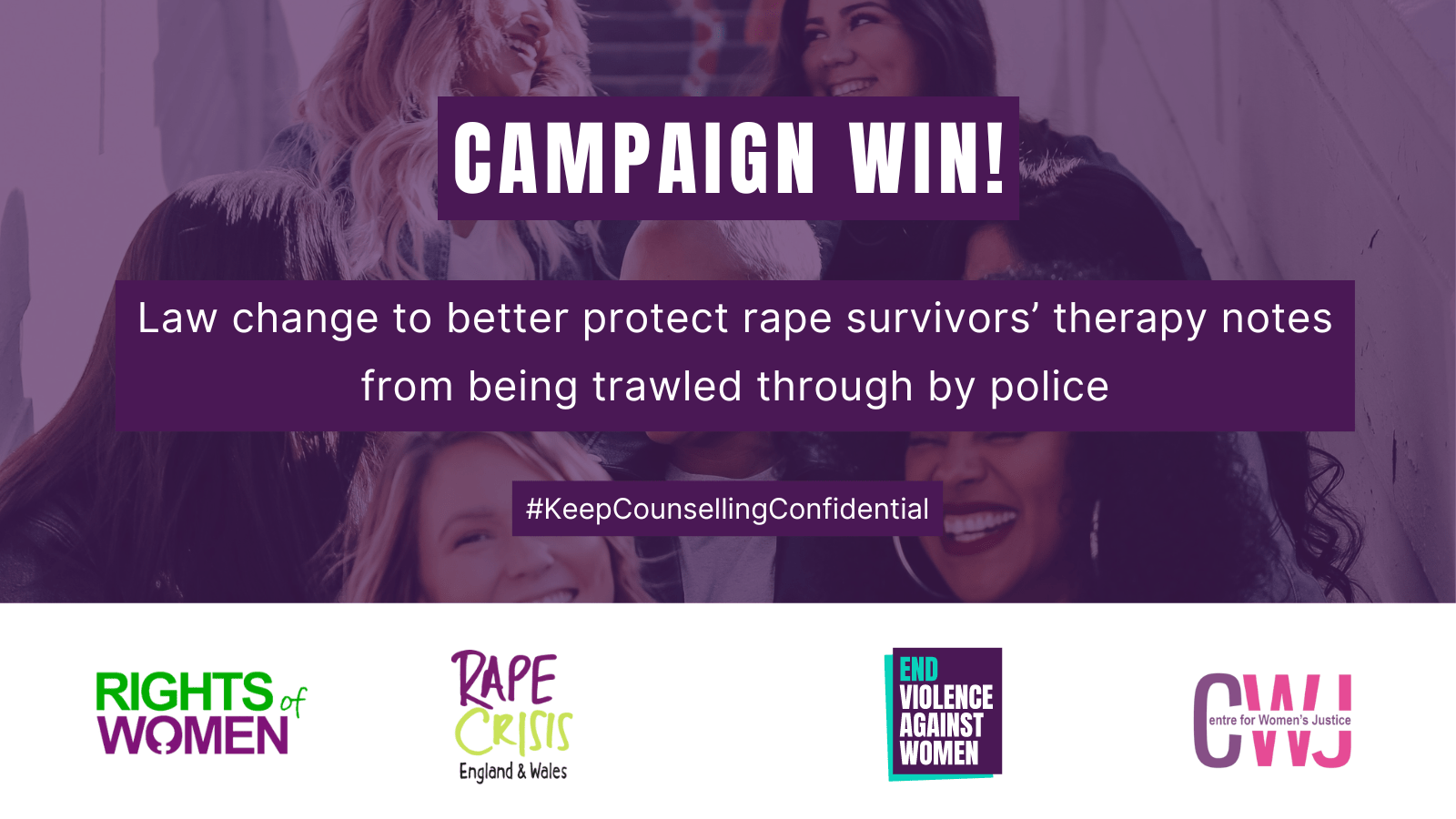 CAMPAIGN WIN! Government changes law to help keep rape survivors ...